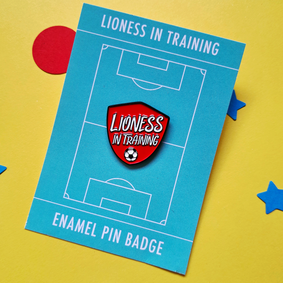 Lioness in training Enamel Pin – The Poppy Lane