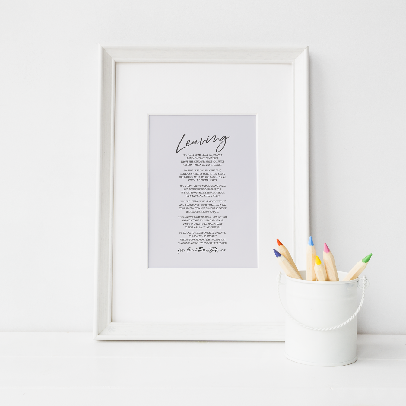 Year 6 Leavers Poem Printable | Y6 Leavers Download | School Memories ...