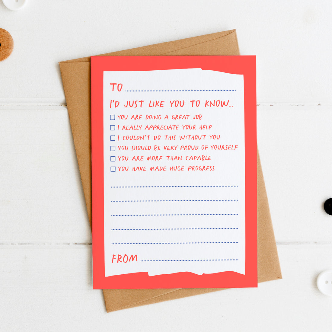 Pack of 5 Appreciation Postcards – The Poppy Lane